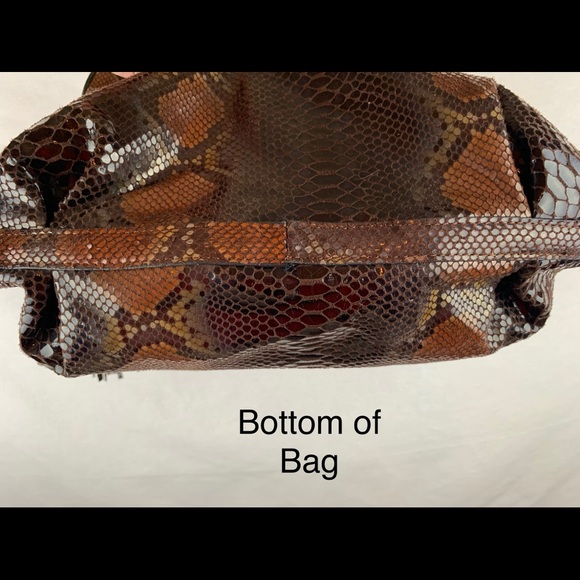 Sondra Roberts | Bags | Sondra Roberts Squared Snakeprint Hobo Purse ...